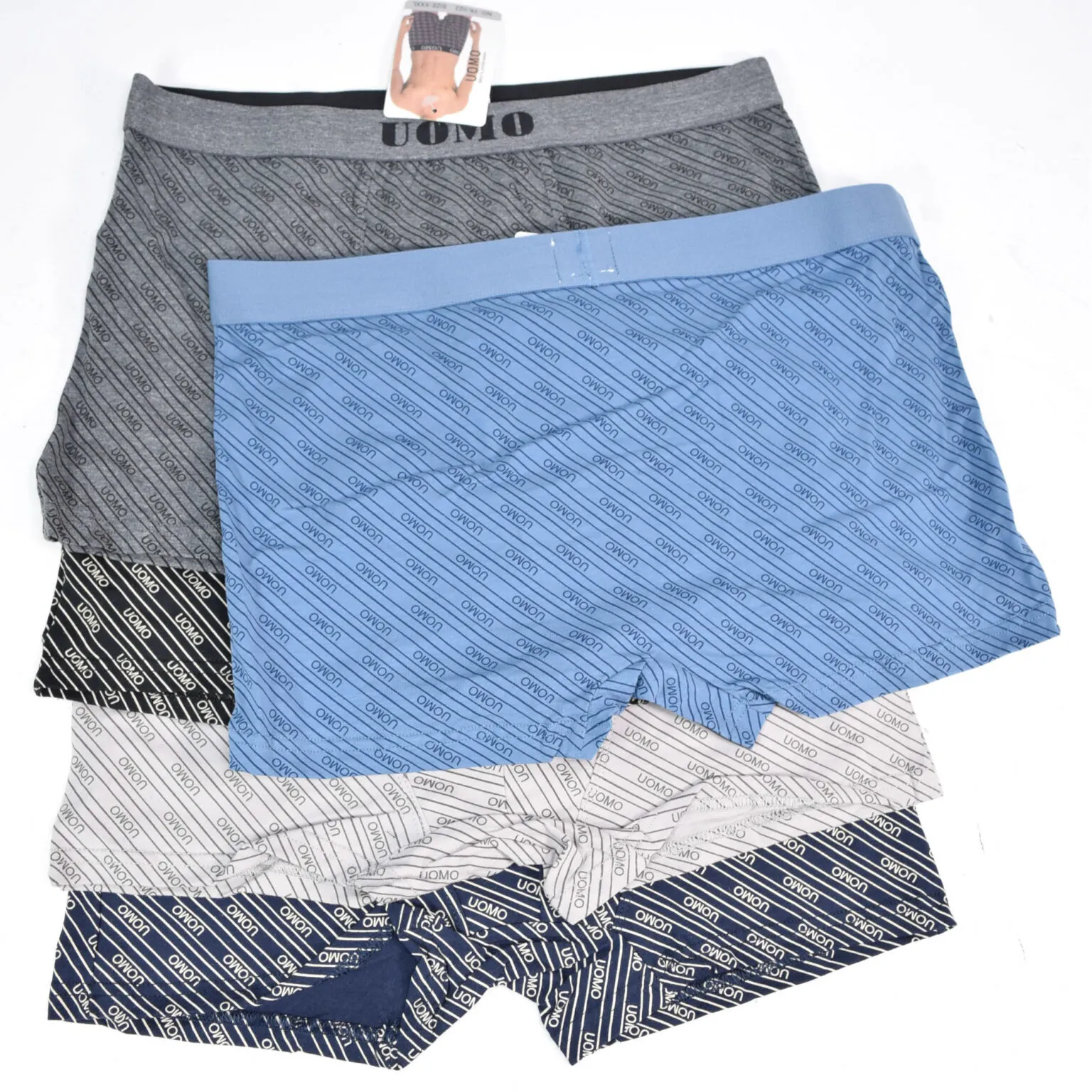 Caleçon Homme Coton Motif UOMO (x24) - Grossiste France - Grossiste en ...